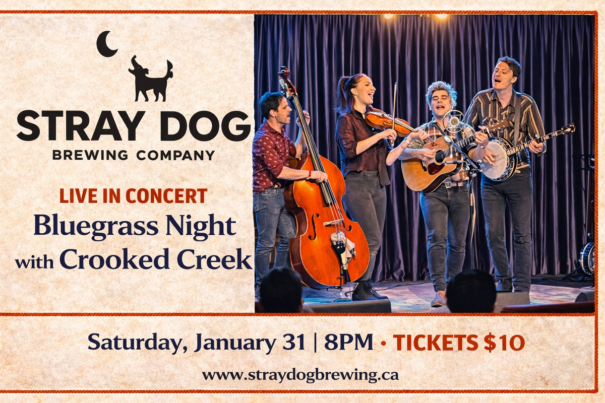 SDBC Taproom Concerts Presents - Bluegrass Night with Crooked Creek ...